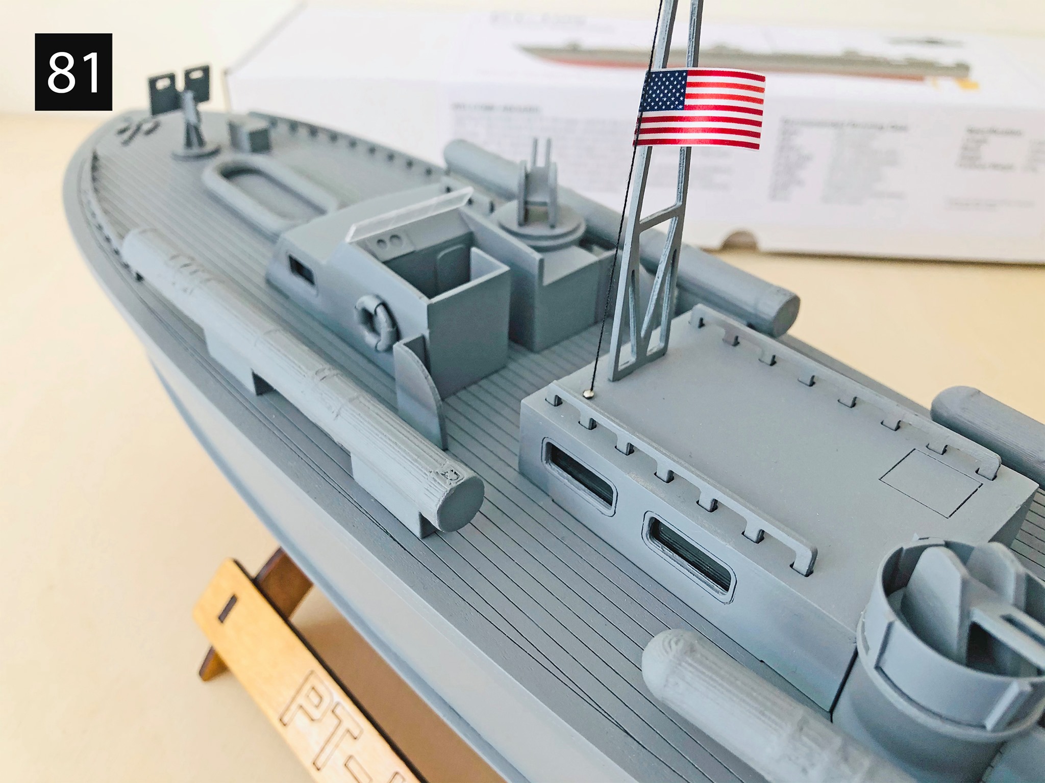 The Wooden Model Boat Company PT-109 Patrol Torpedo Boat Kit 400mm ...